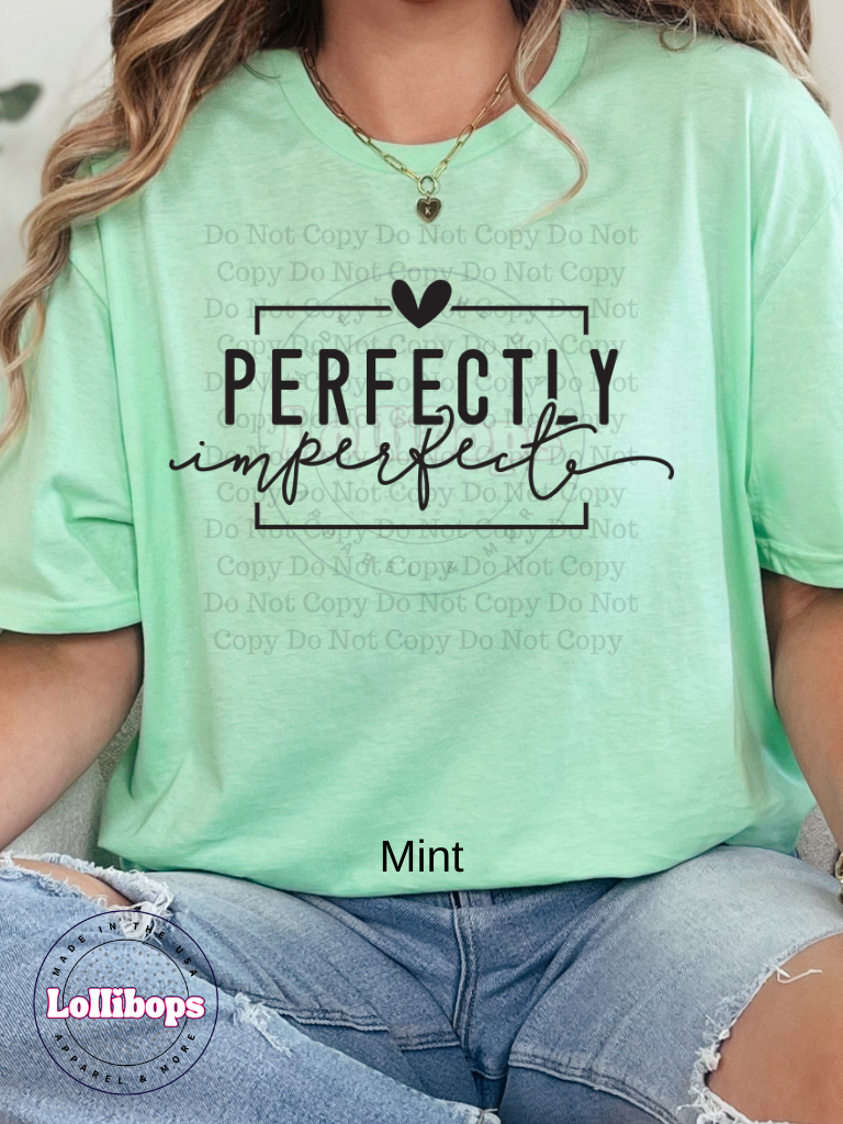 Perfectly Imperfect Black Text Tee – The Makers Map - DIY with Amber