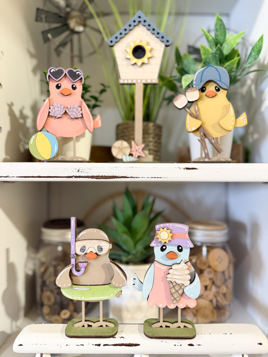 Set of Summer Birdies and Birdhouse DIY Craft Kit – The Makers Map ...