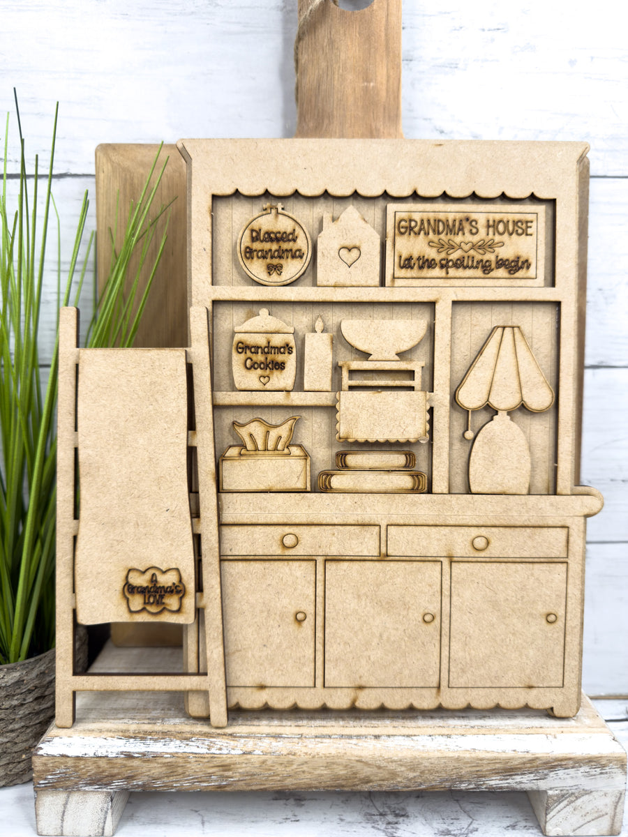 Mini Grandmas House Hutch DIY Craft Kit – The Makers Map - DIY with Amber