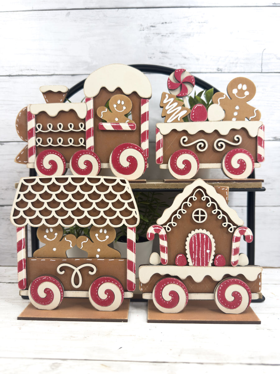 Gingerbread Train DIY Kit – The Makers Map - DIY with Amber