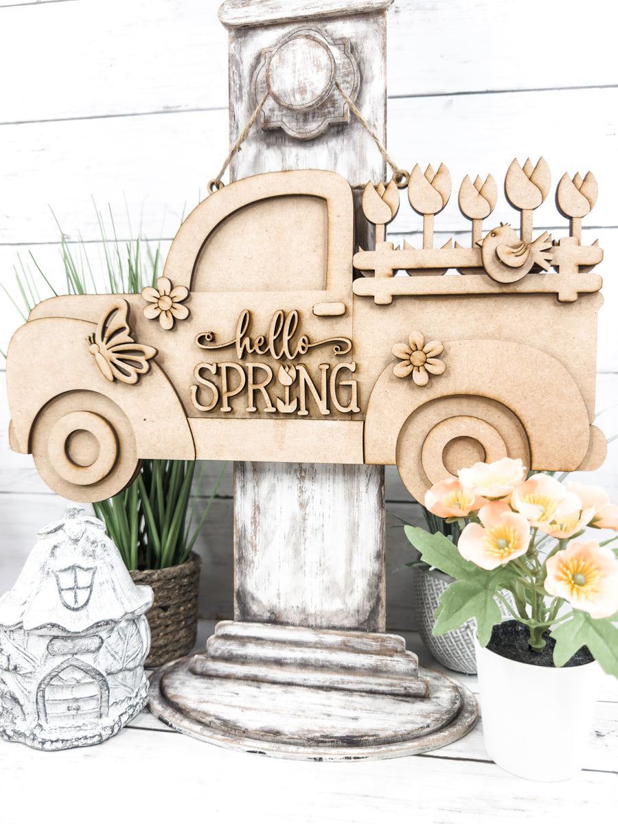 Hello Spring Truck DIY Kit – The Makers Map - DIY with Amber