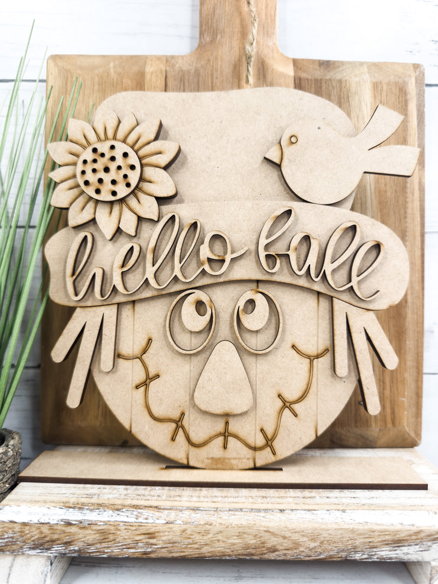 Hello Fall Scarecrow DIY Craft Kit – The Makers Map - DIY with Amber