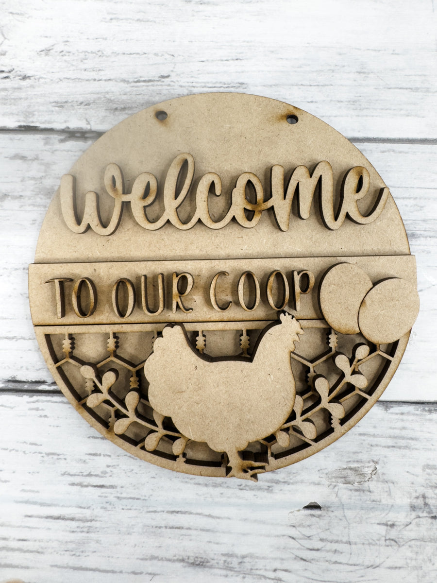 5 in Welcome to our Coop Sign DIY Kit – The Makers Map - DIY with Amber