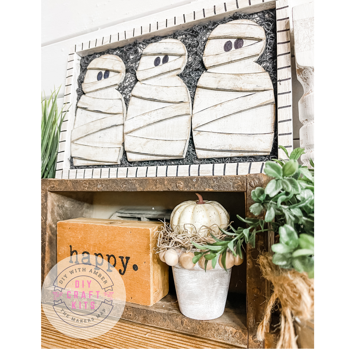 3 Mummy Shape Cut outs DIY Kit – The Makers Map - DIY with Amber