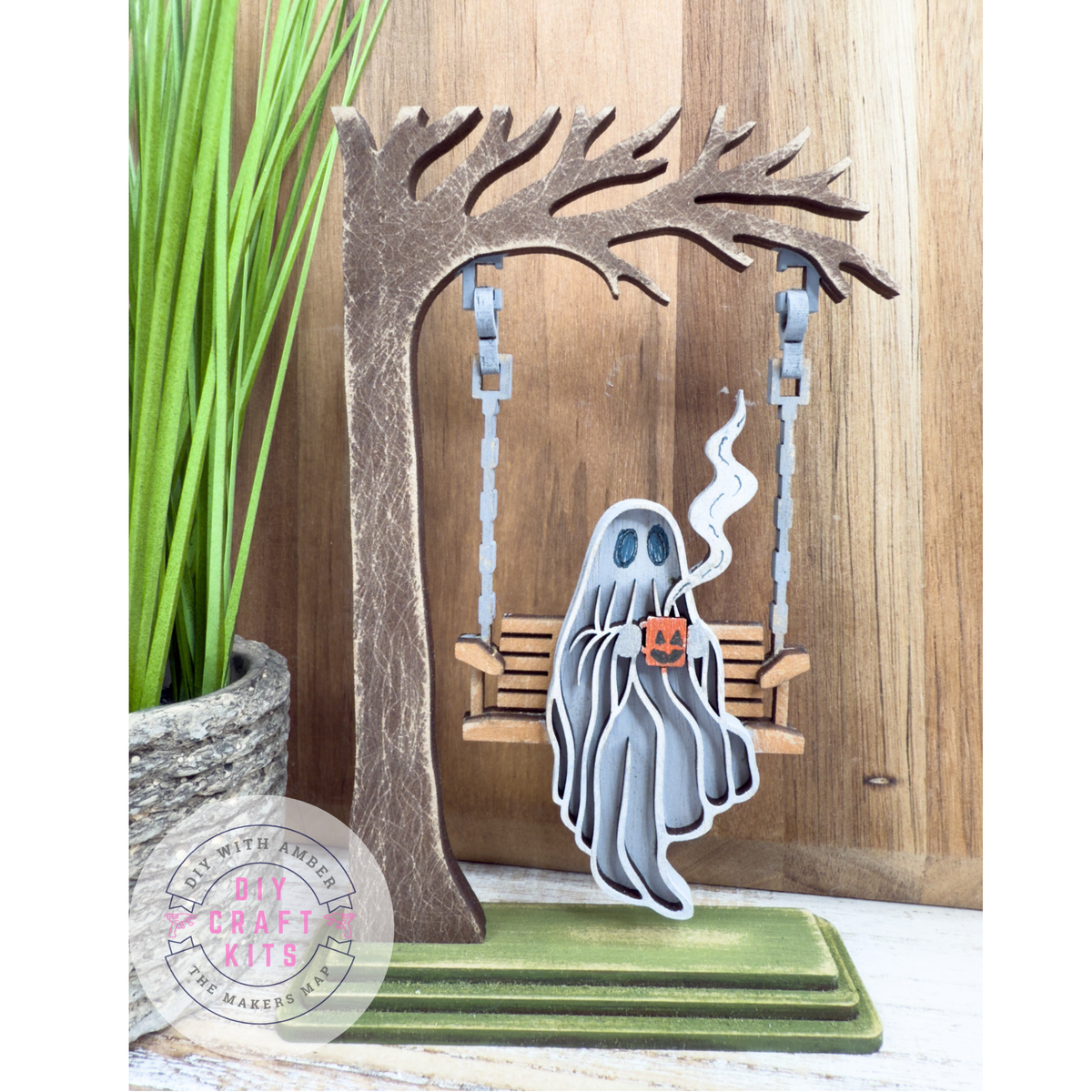 Swinging Ghost DIY Kit – The Makers Map - DIY with Amber