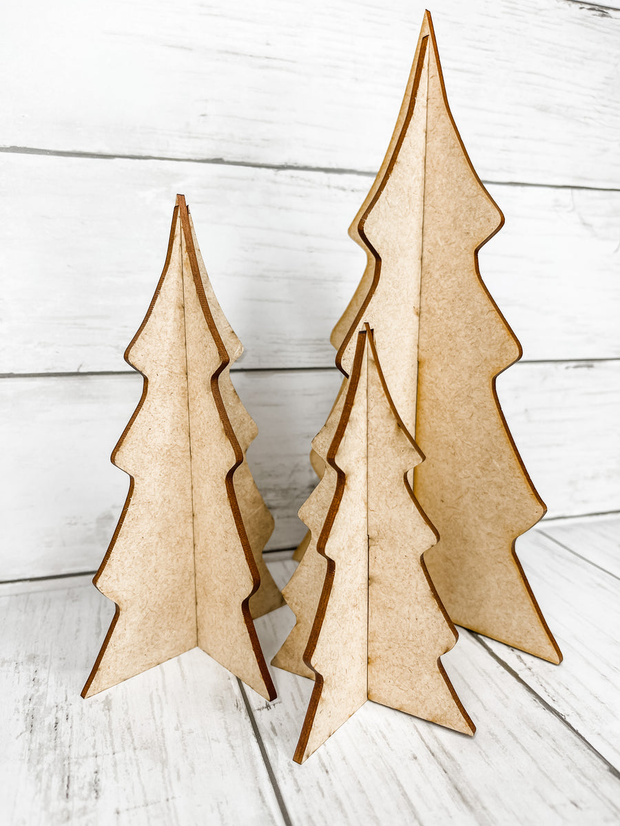 3D Winter Christmas Trees DIY Kit – The Makers Map - DIY with Amber