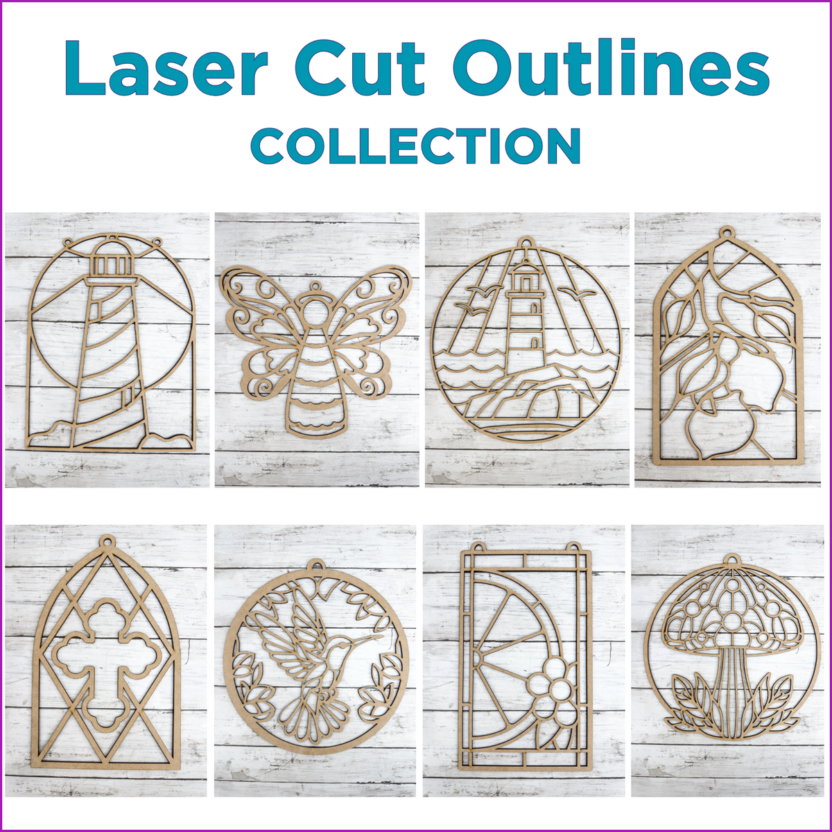 Laser Cut Glass Resin Outlines – The Makers Map - DIY with Amber