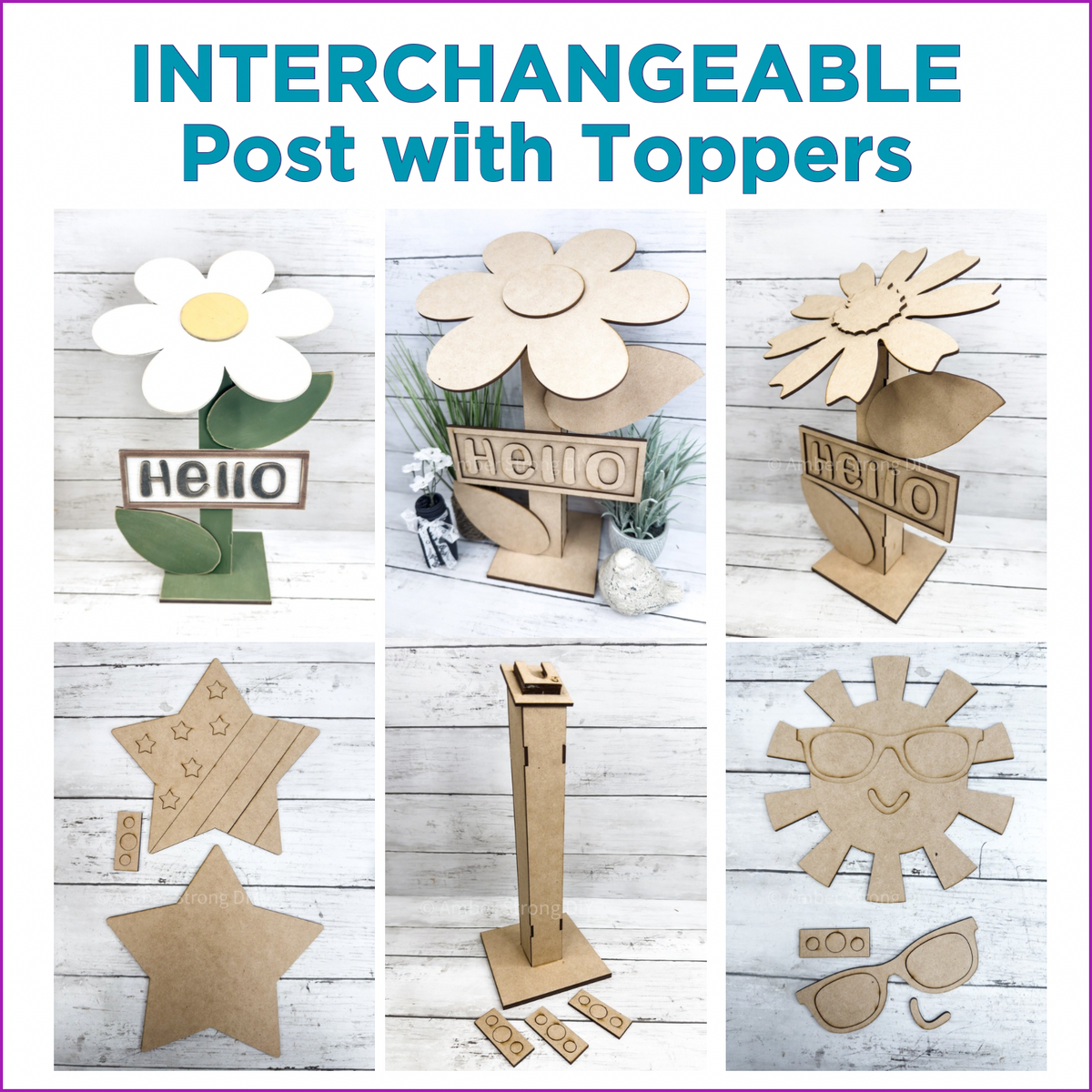 Interchangeable Post and Toppers – The Makers Map - DIY with Amber