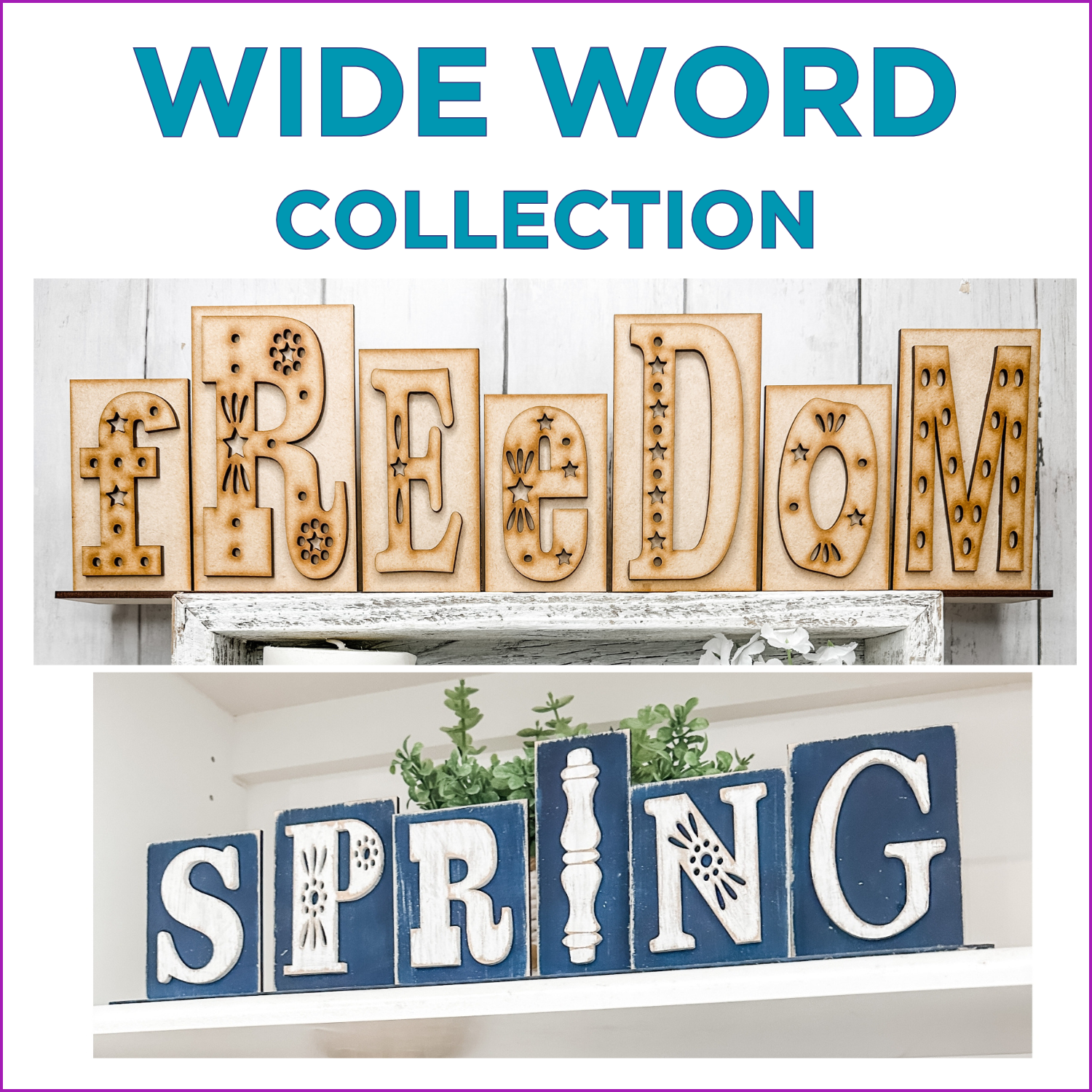 Wide Block Words – DIY with Amber