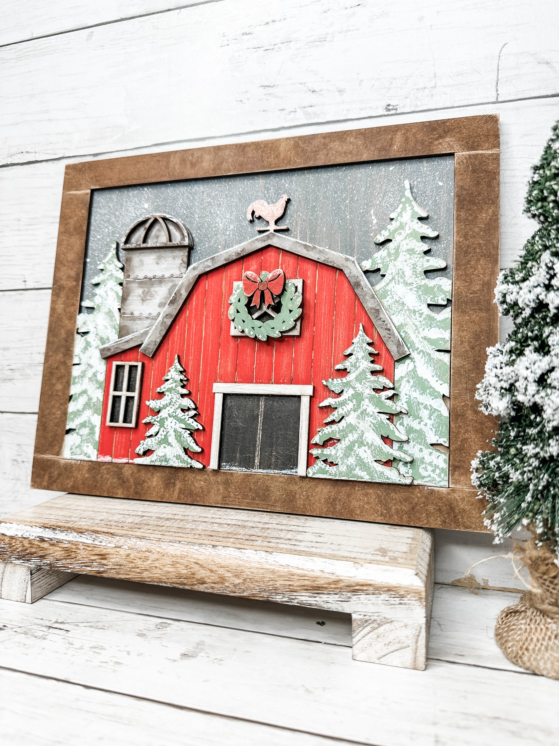 Winter Barn Scene Sign DIY Kit – DIY with Amber