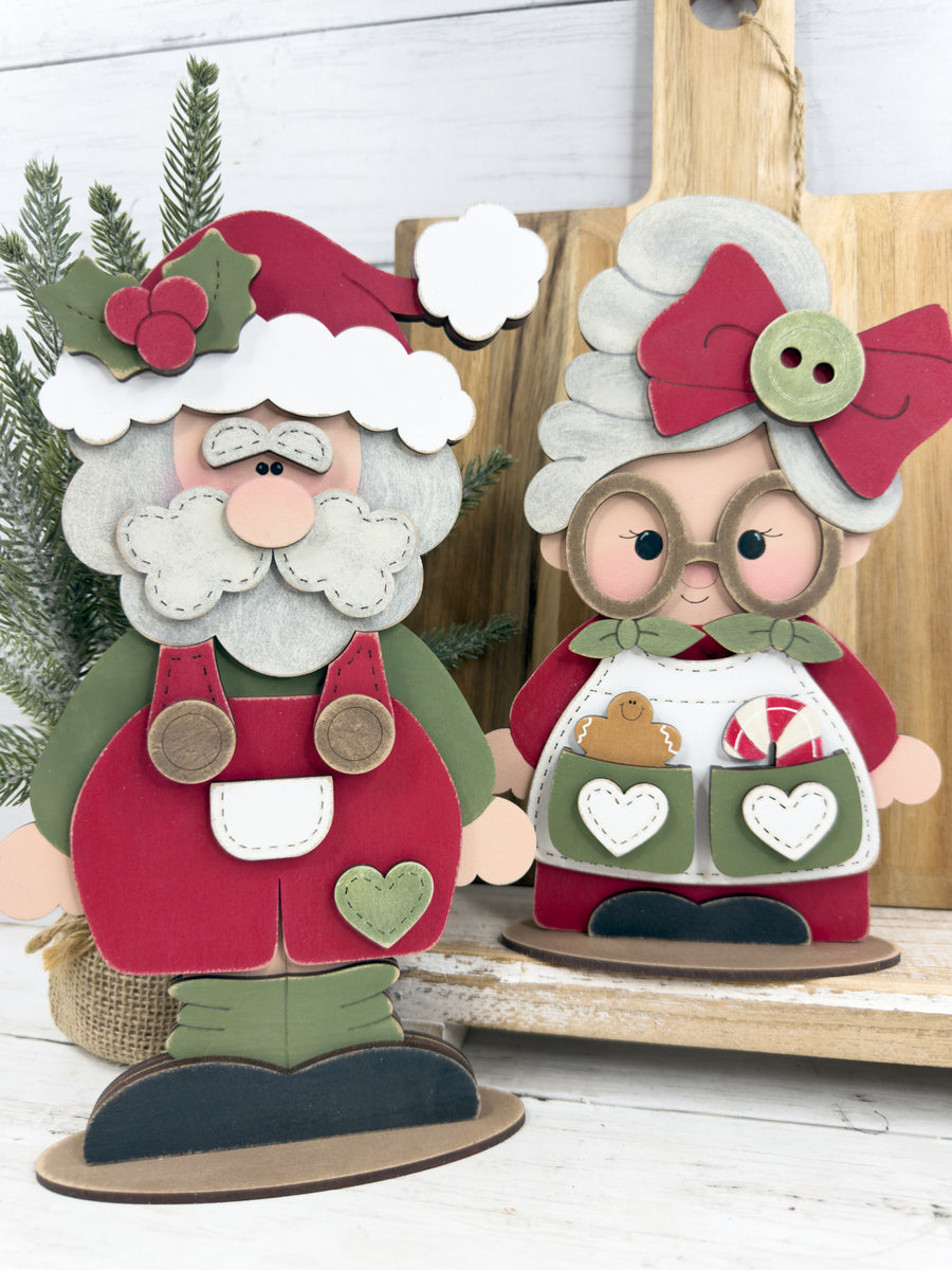 Bundle - Stitched Santa & Mrs Claus DIY Kits – The Makers Map - DIY ...