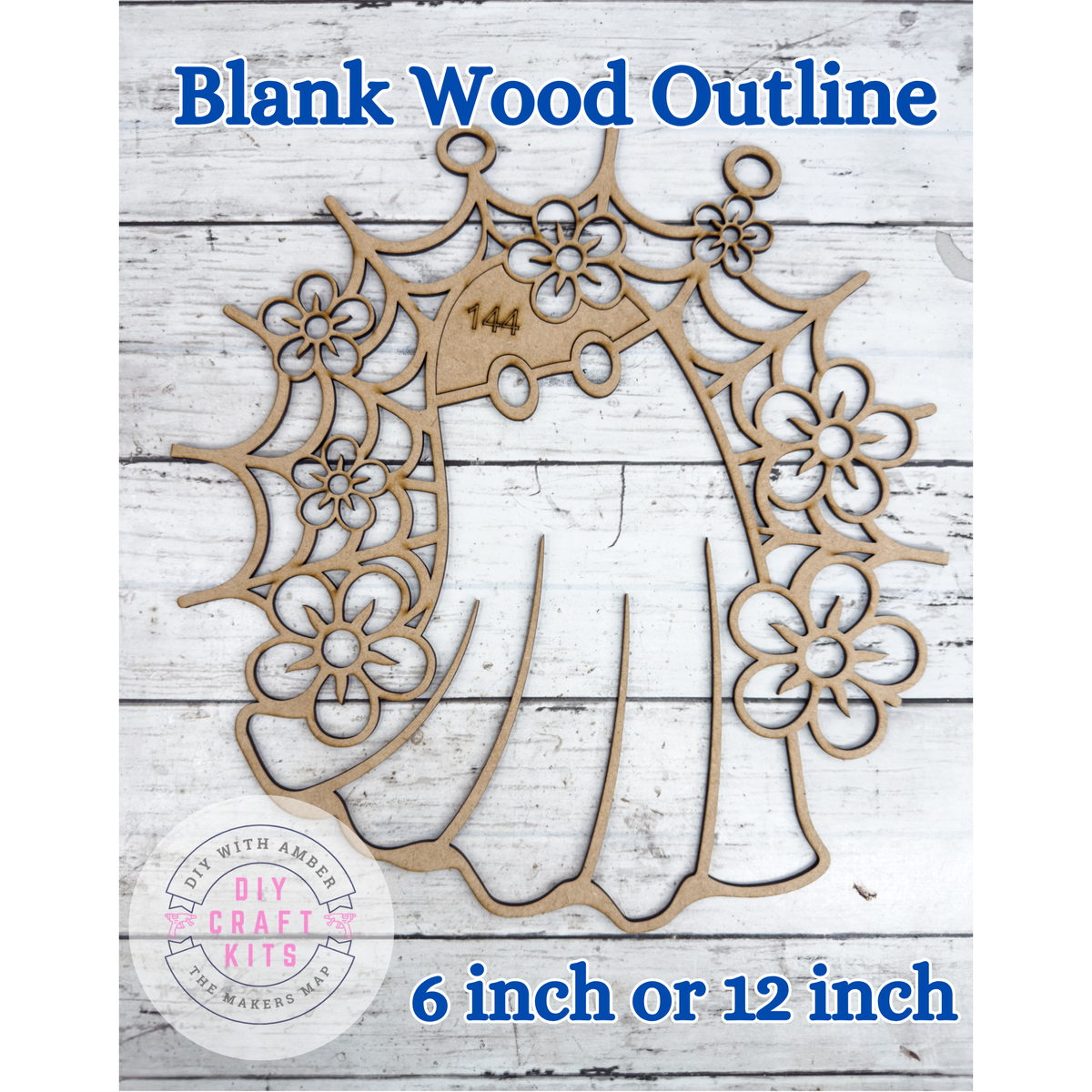 Style 144 Cottagecore Ghost laser Cut Outline Frame Blank – The Makers ...