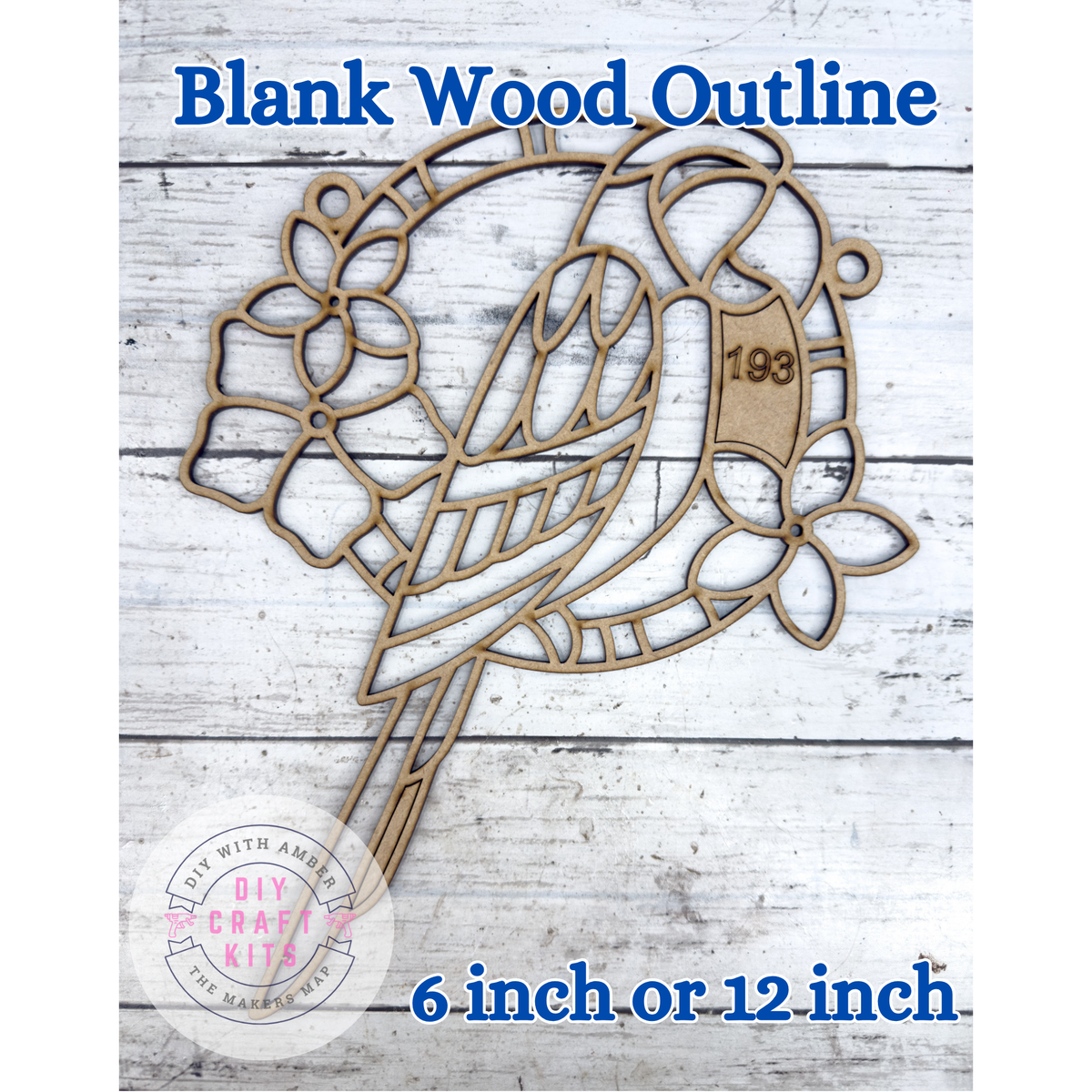 Style 193 Tropical Parrot Laser Cut Outline Frame Blank – The Makers ...