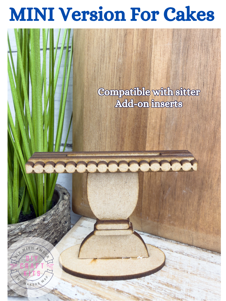 Mini Spindle Cake Base for Interchangeable Cakes Inserts – The Makers ...