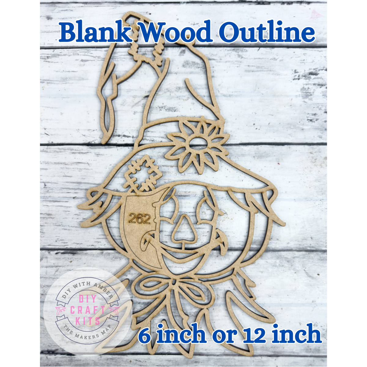Style 262 Scarecrow Laser Cut Outline Frame Blank – The Makers Map ...