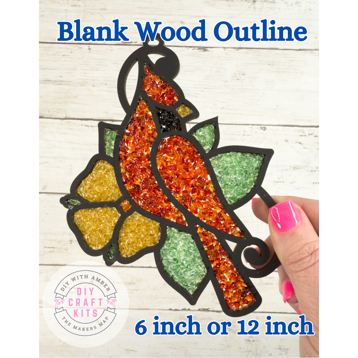 Style 28 Cardinal Flower Laser Cut Outline Frame Blank – The Makers Map ...