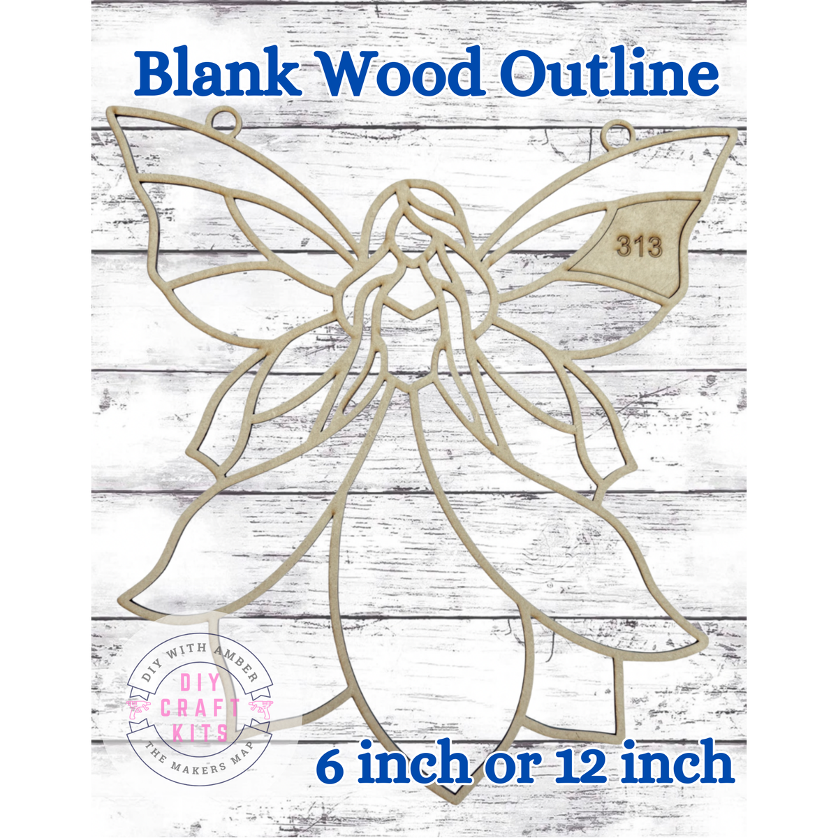 Style 313 Fairy Laser Cut Outline Frame Blank – The Makers Map - DIY ...