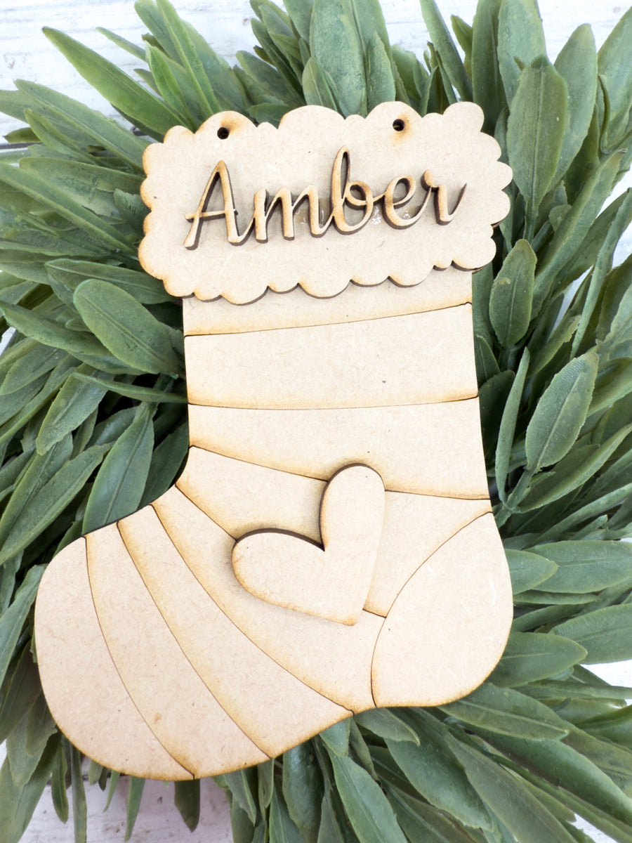 Personalized Stocking Name Tag DIY Kit – The Makers Map - DIY with Amber