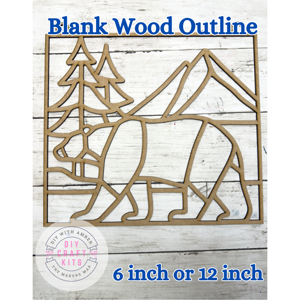 Laser Cut Outline Frames – The Makers Map - DIY with Amber
