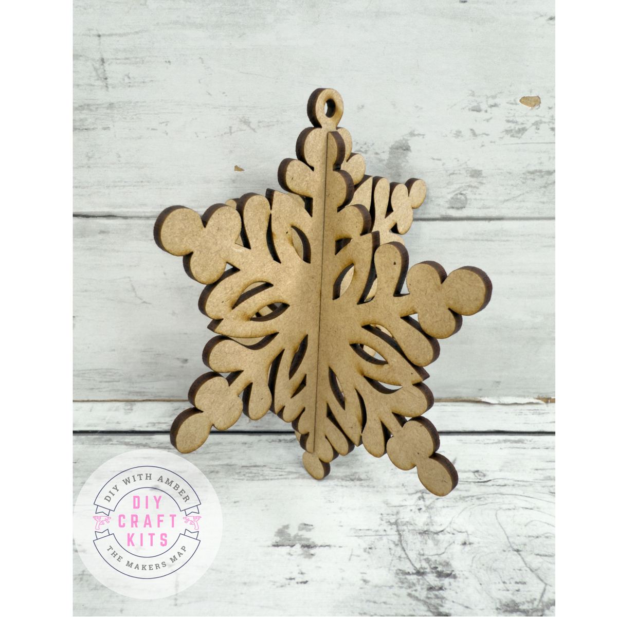 3D Snowflake Ornament DIY Kit – The Makers Map - DIY with Amber