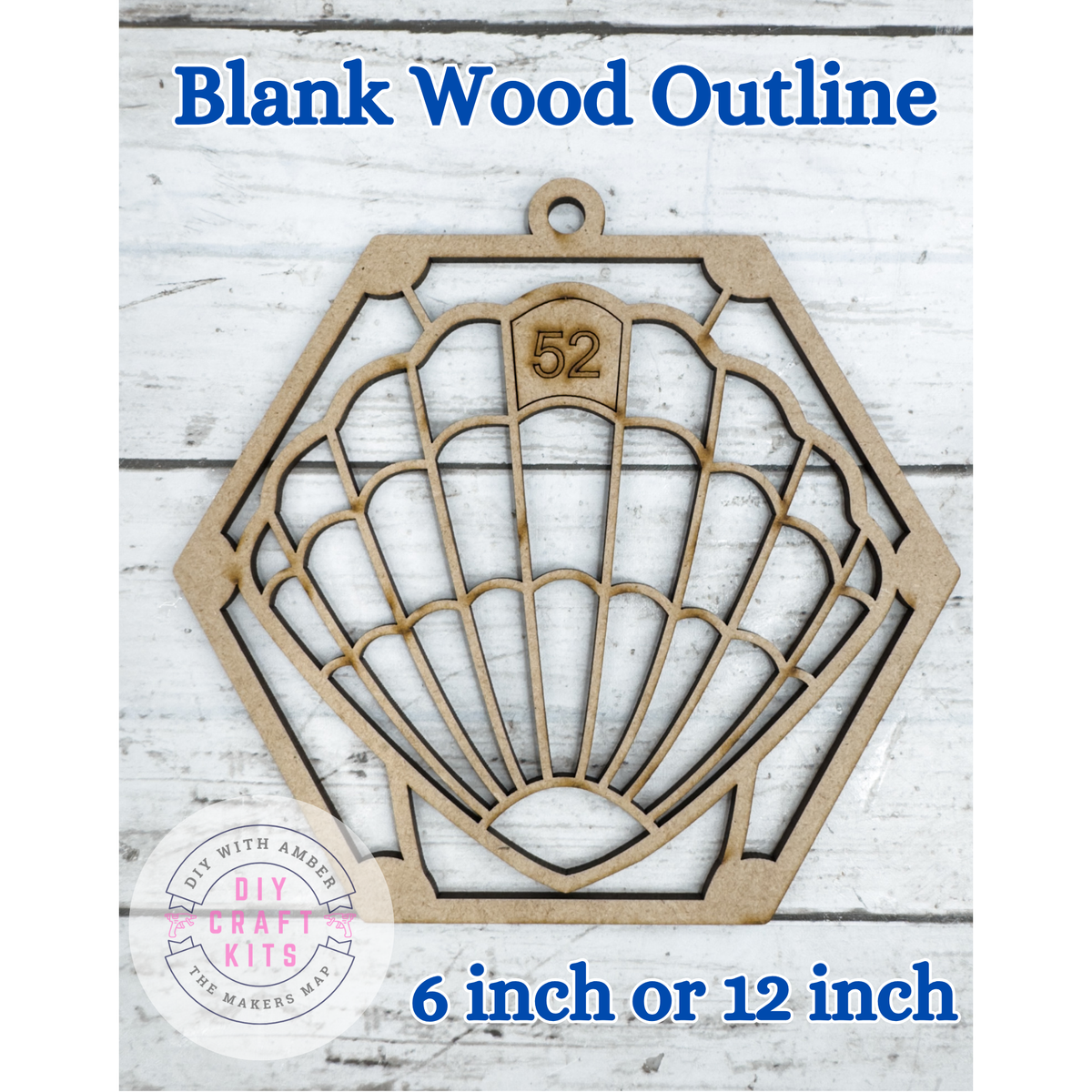 Style 52 Clam Shell Laser Cut Outline Frame Blank – The Makers Map ...