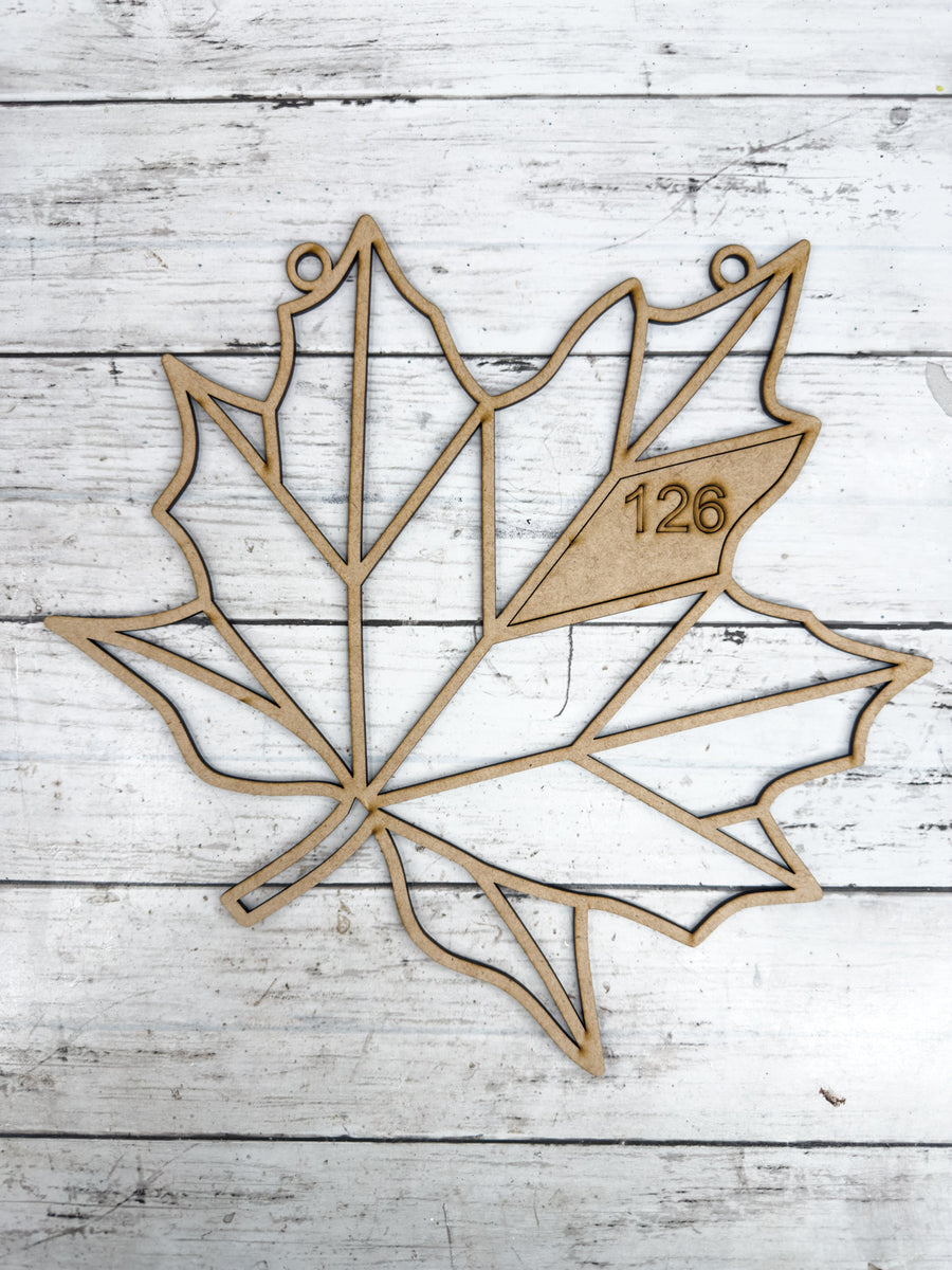 BULK Style 126 Leaf Laser Cut Outline Frame Blank – The Makers Map ...
