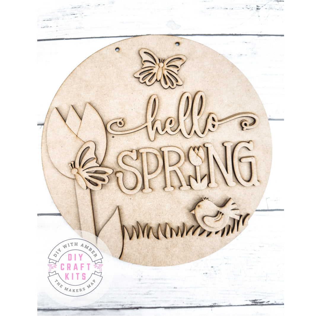 9 in Round Sign Kits – DIY with Amber