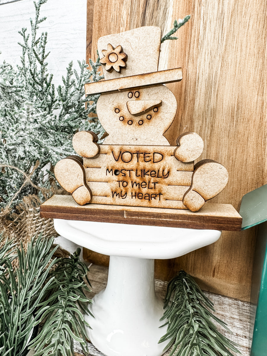 Mini Snowman Sitter DIY Kit – The Makers Map - DIY with Amber