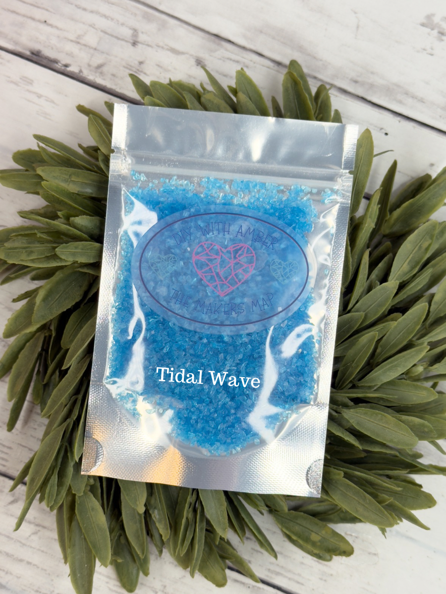 2 oz. Tidal Wave Mini Crushed Glass – The Makers Map - DIY with Amber
