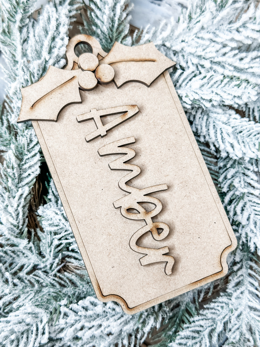 Personalized Christmas Name Tag DIY Kit – The Makers Map - DIY with Amber