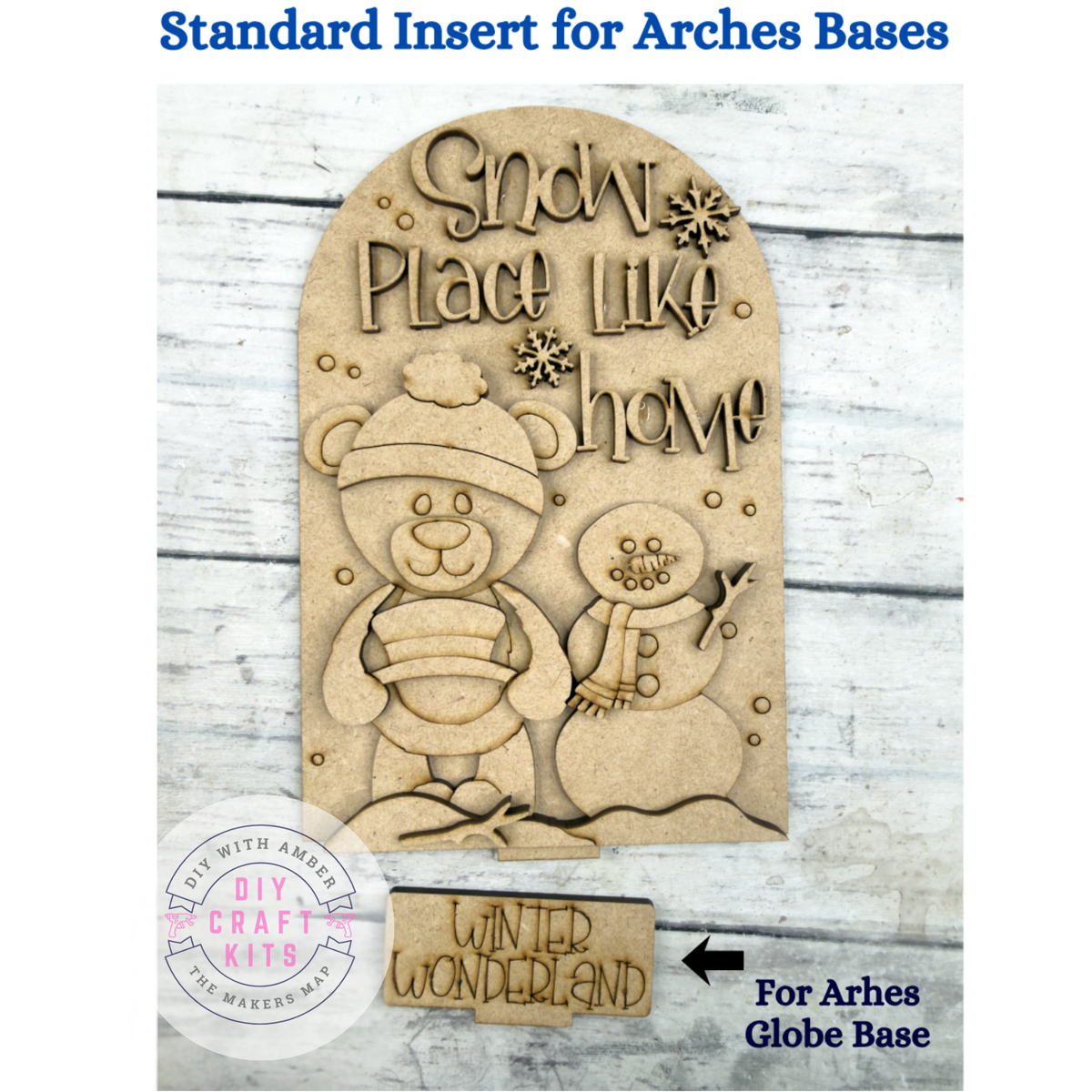 Bear Snowman Standard Arch Insert for Interchangeable Standard Arches ...