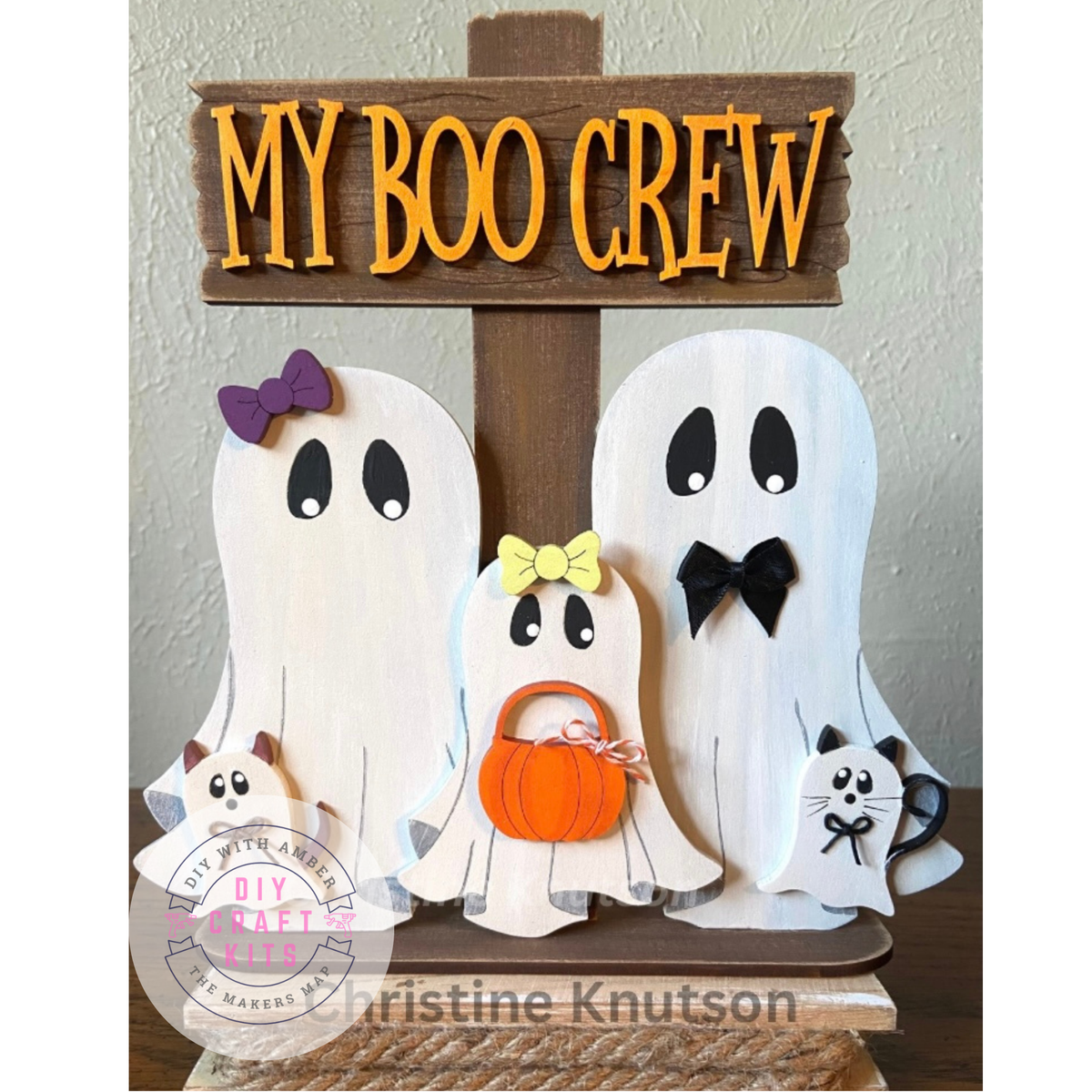 Boo Crew Family Shelf Sitter Sign DIY Kit – The Makers Map - DIY with Amber