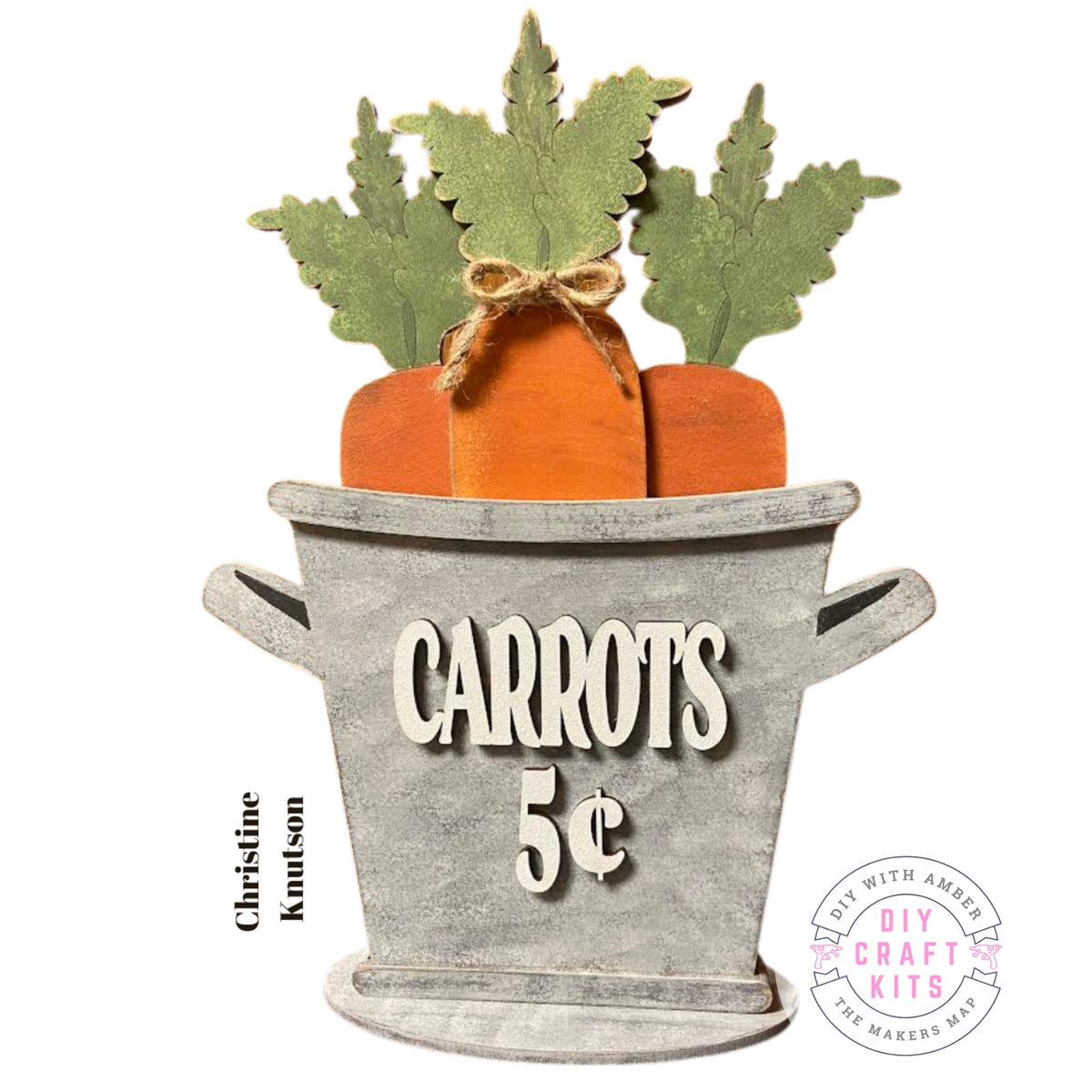 Bucket of Carrots Sign DIY Kit – The Makers Map - DIY with Amber
