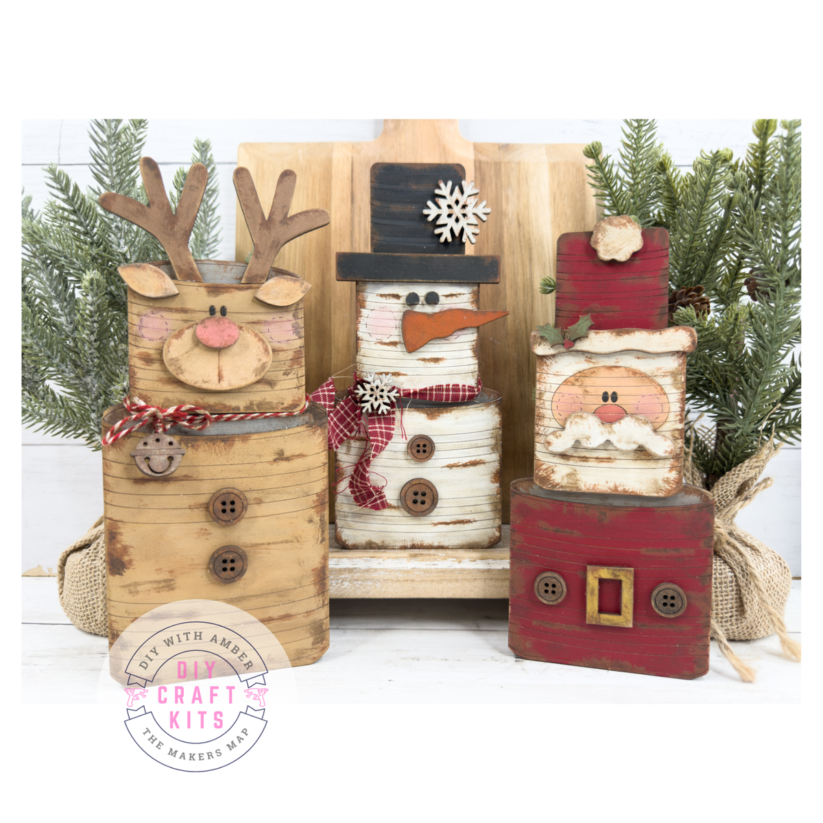 Bundle - Tin Can Wood Friends DIY Kits – The Makers Map - DIY with Amber
