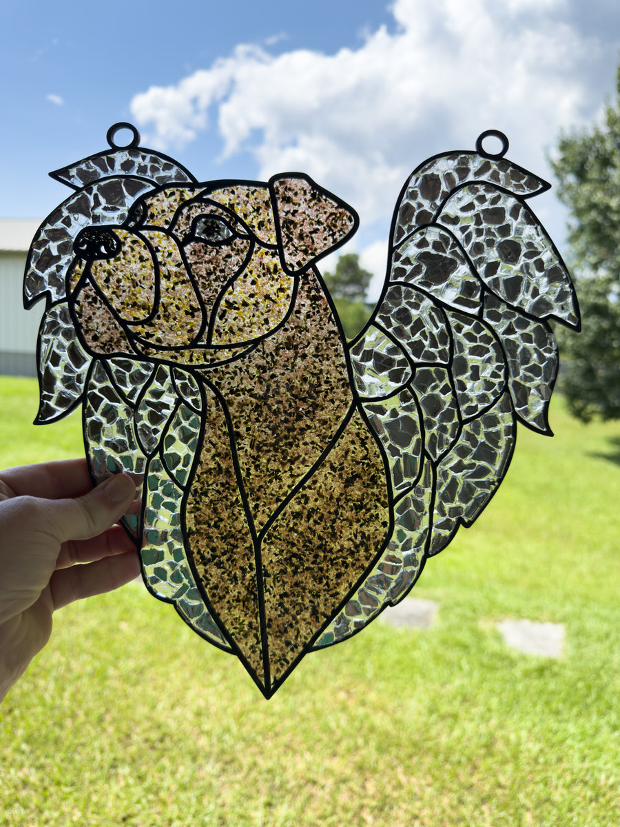 BULK Style 272 Dog Angel Laser Cut Outline Frame Blank – The Makers Map ...