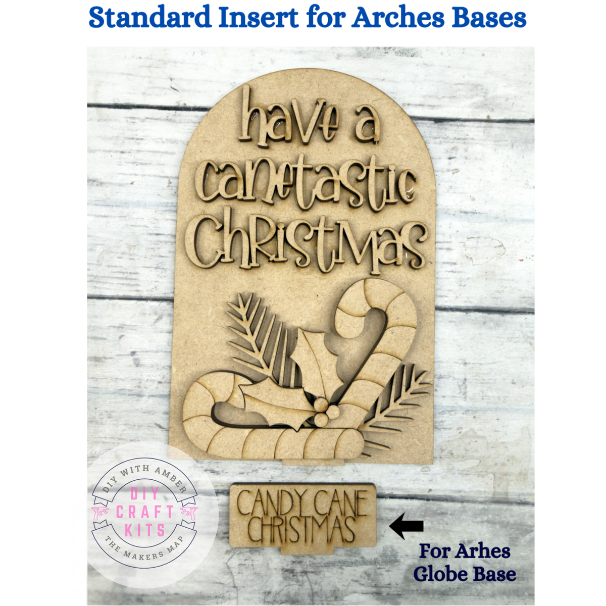Candy Cane Standard Arch Insert for Interchangeable Standard Arches Ba ...