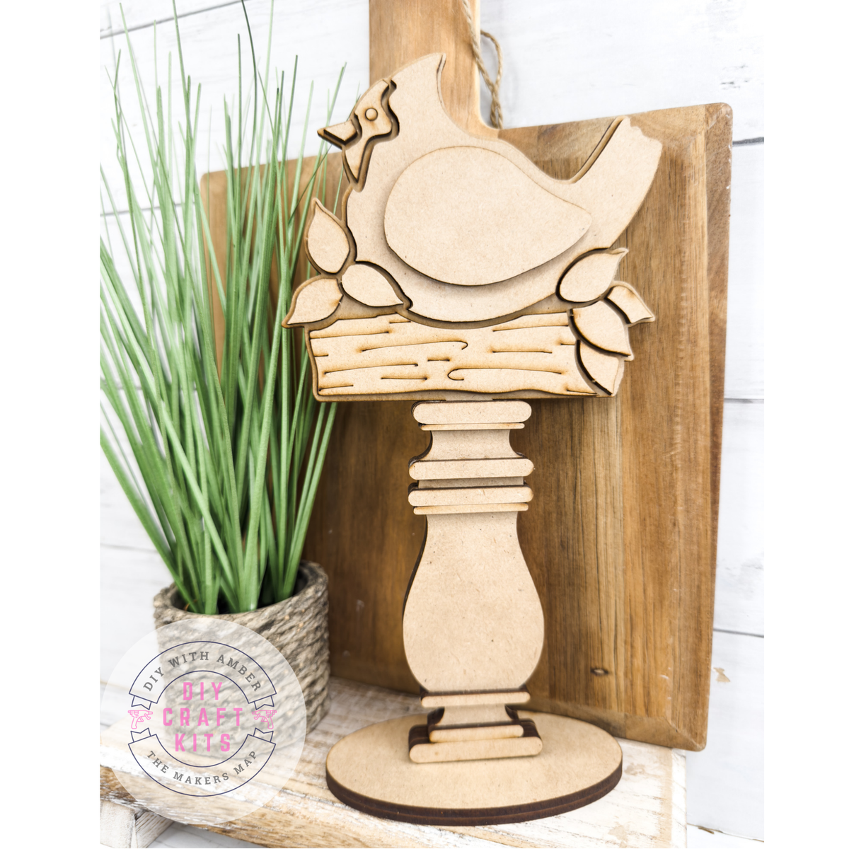 Cardinal Nest Insert for Spindle Base – The Makers Map - DIY with Amber