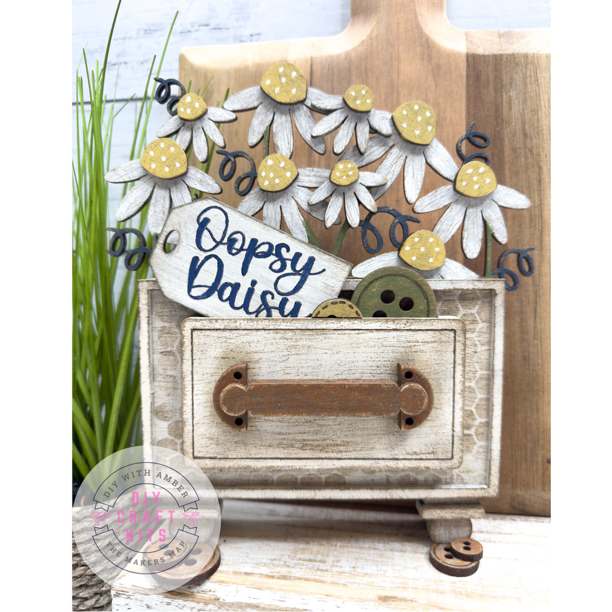 Daisies insert for Interchangeable Drawer Base DIY Kit – The Makers Map ...