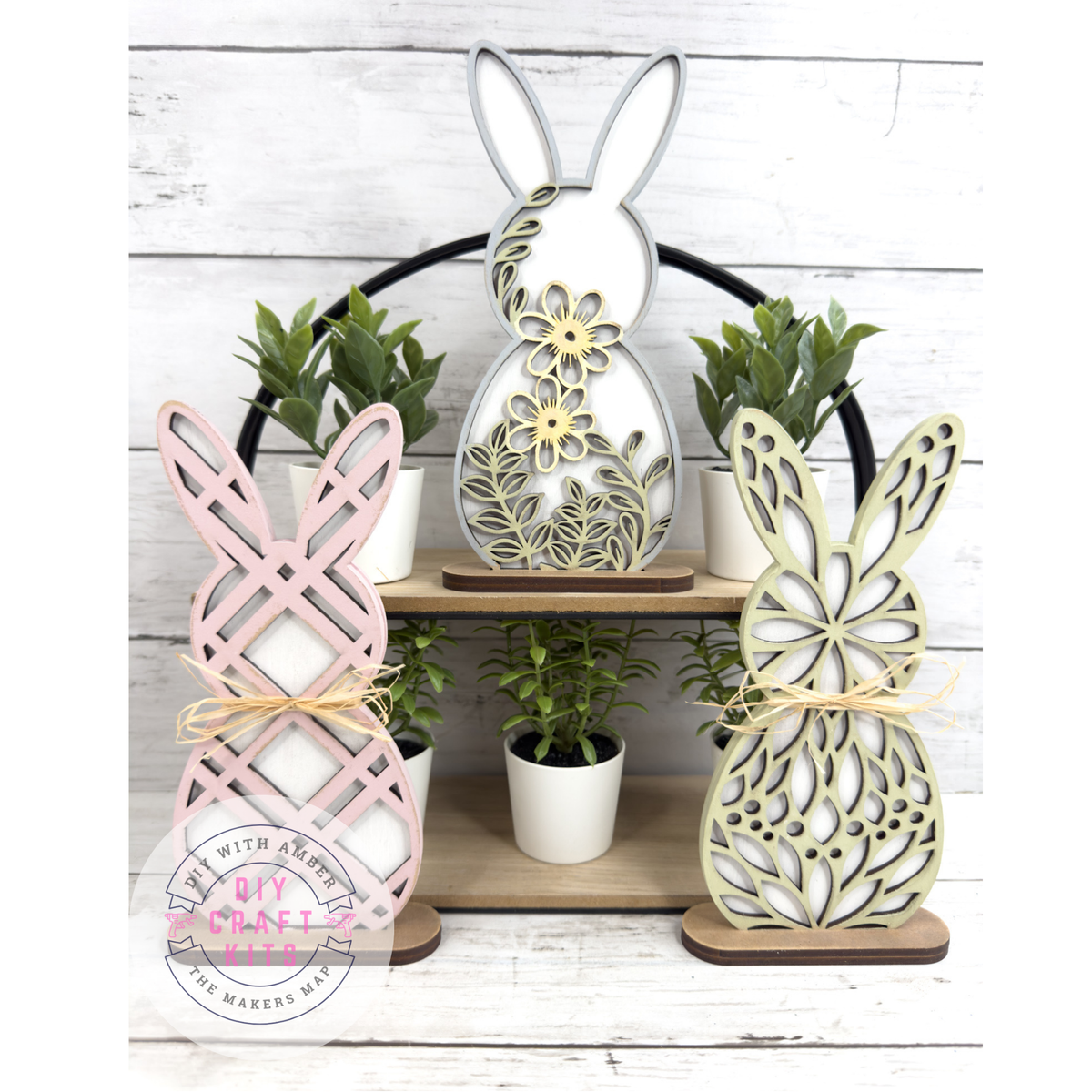 Detail Flourish Bunny Trio DIY Kit – The Makers Map - DIY with Amber
