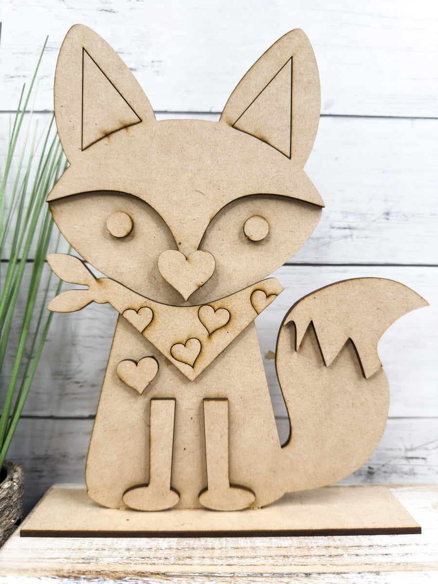 Standing Fox DIY Kit – The Makers Map - DIY with Amber