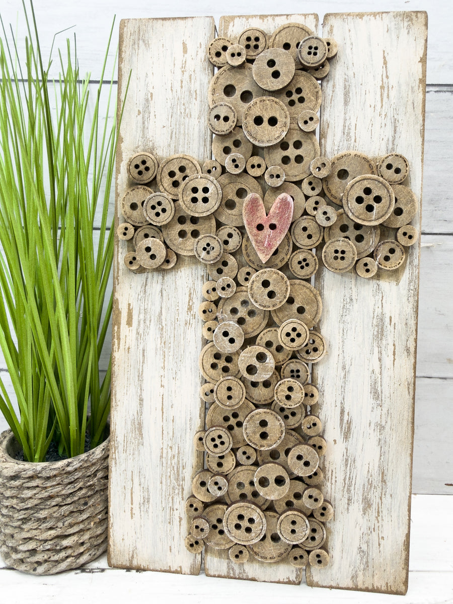Buttons Cross DIY Kit – The Makers Map - DIY with Amber
