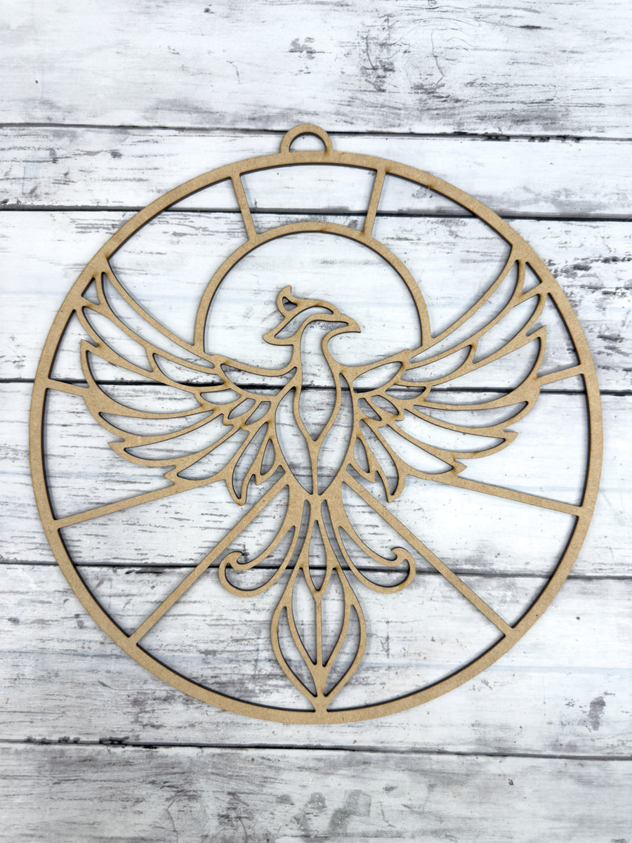 BULK Style 252 Round Phoenix Laser Cut Outline Frame Blank – The Makers ...