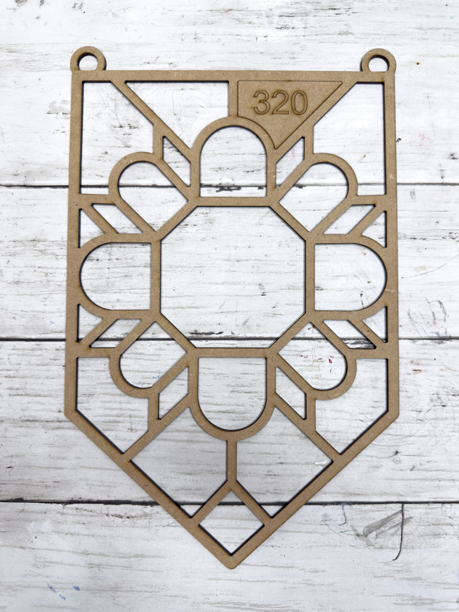 BULK Style 320 Flower Quilt Pennant Laser Cut Outline Frame Blank – The ...