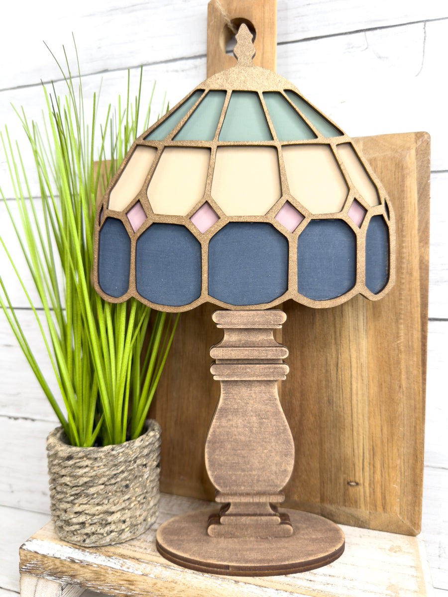 Vintage Stained Glass Lamp Shade Insert for Spindle Base – The Makers ...