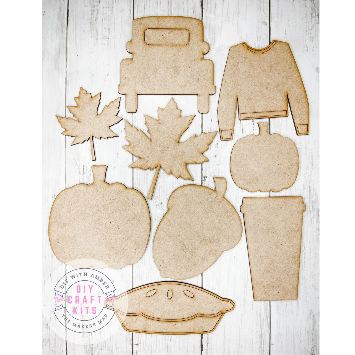 Fall Shape Cutouts DIY Kit – The Makers Map - DIY with Amber