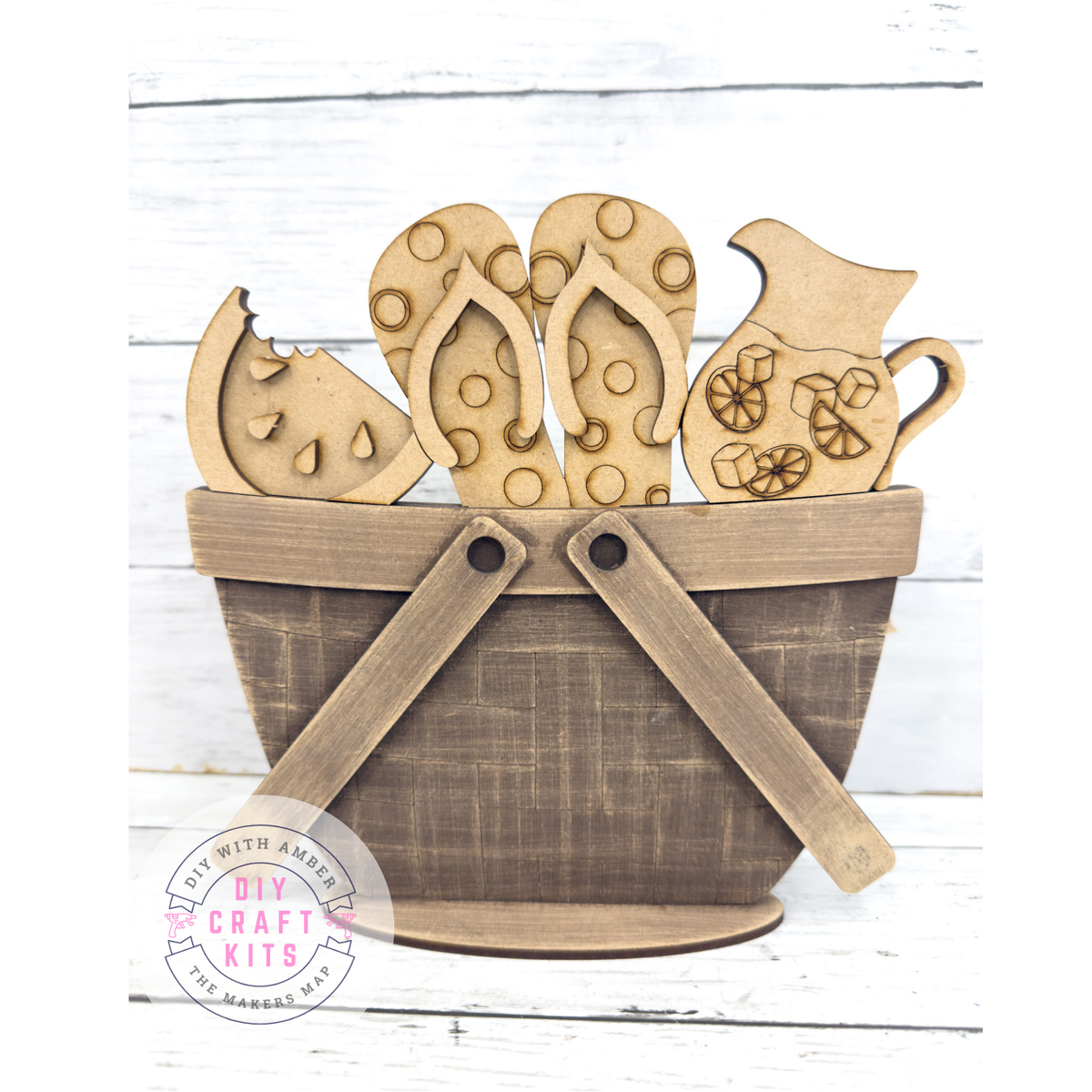 Flip Flops Summer Slot Insert for Interchangeable bases DIY Craft Kit ...
