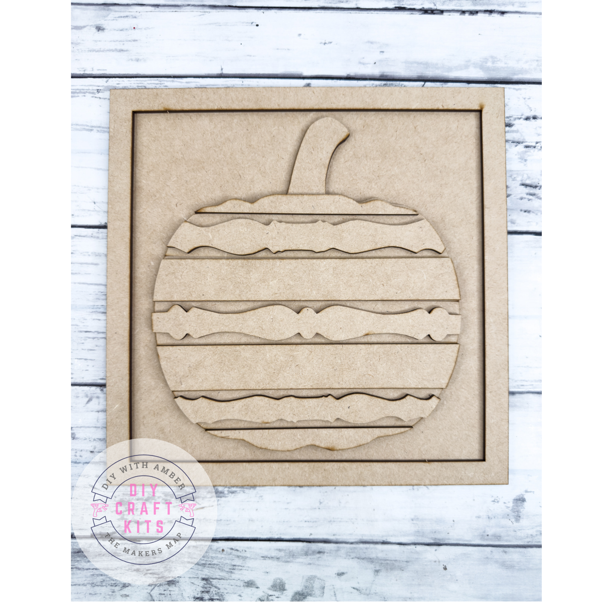 INVENTORY CLOSEOUT Framed Spindle Pumpkin Sign DIY Kit – The Makers Map ...