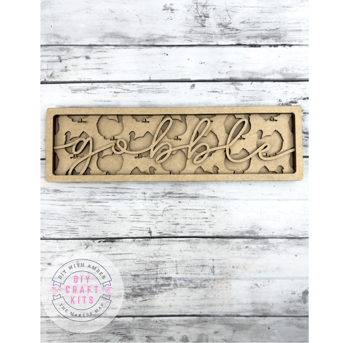 Gobble Sign Box Sitter DIY Kit – The Makers Map - DIY with Amber
