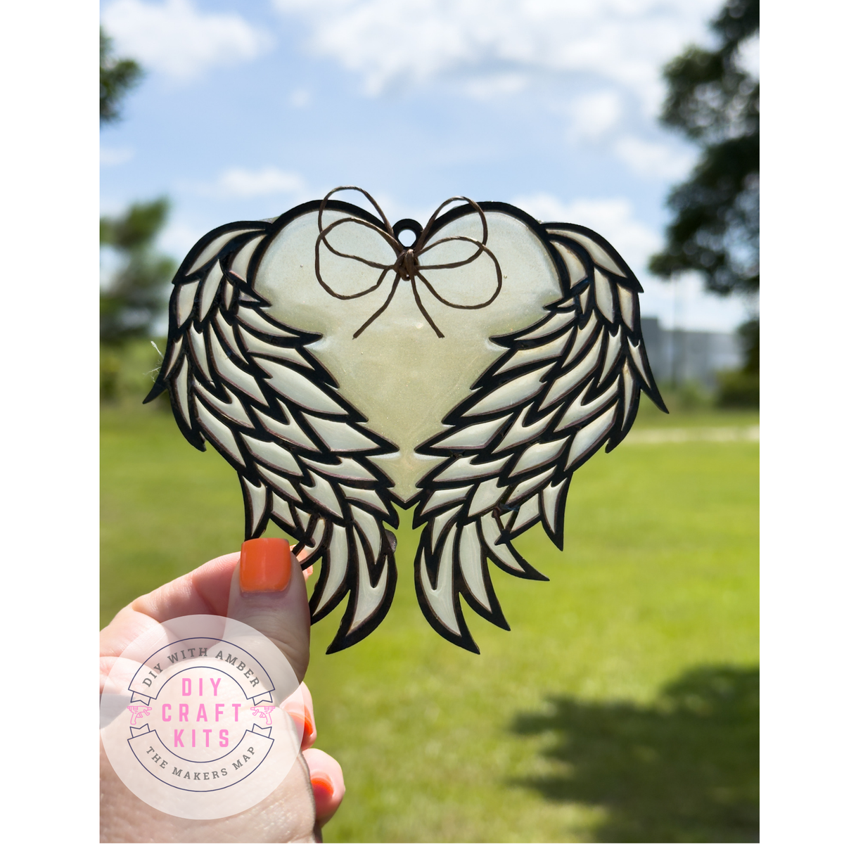 Hollow Heart Wings Ornament DIY – The Makers Map - DIY with Amber