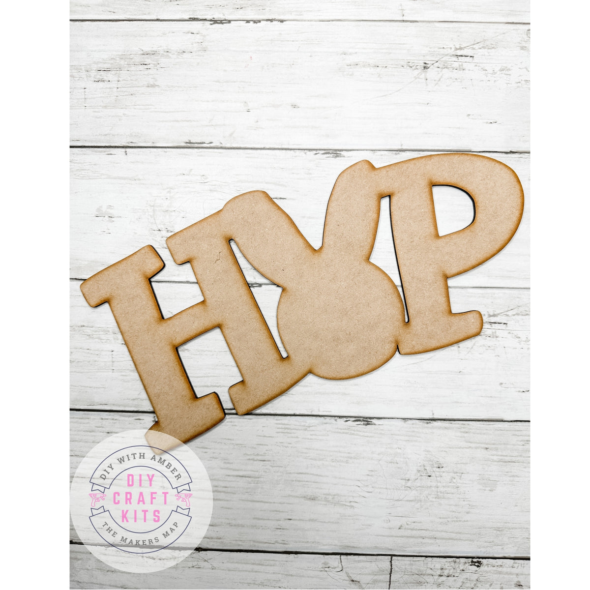 Hop Word Cut Outs DIY Kit – The Makers Map - DIY with Amber